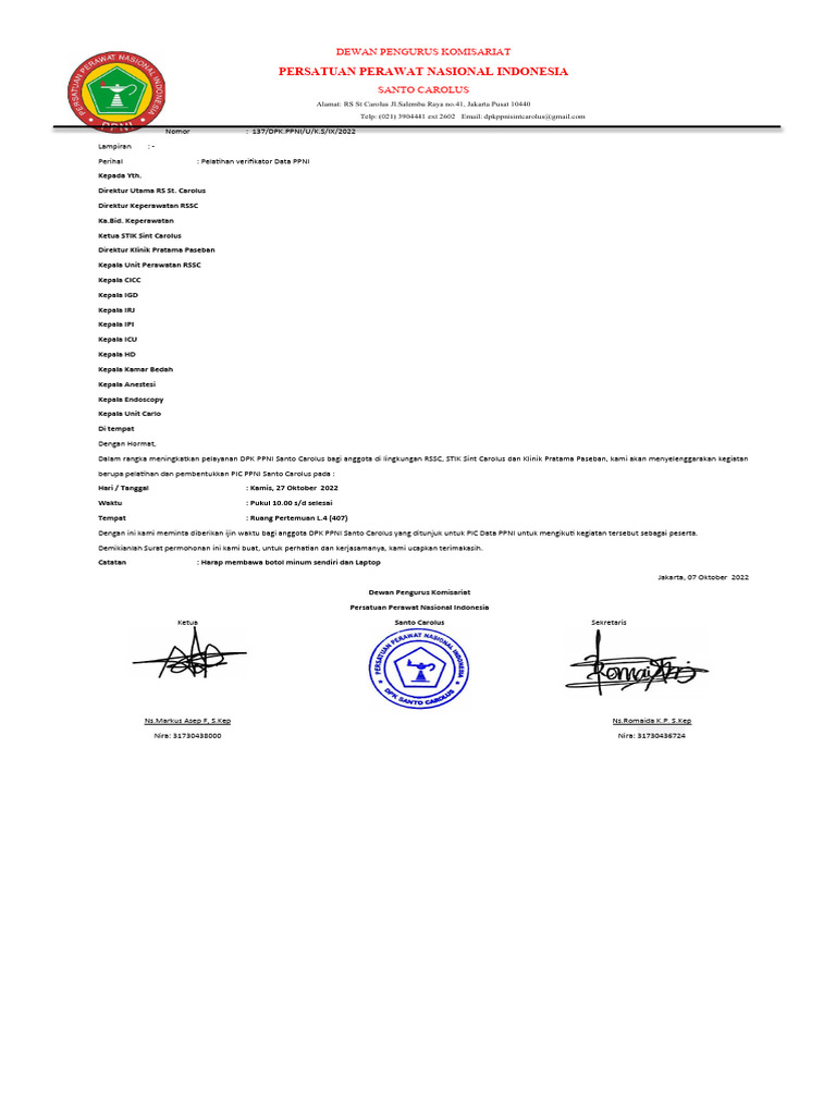 Surat-Surat PPNI Hal 3 | PDF