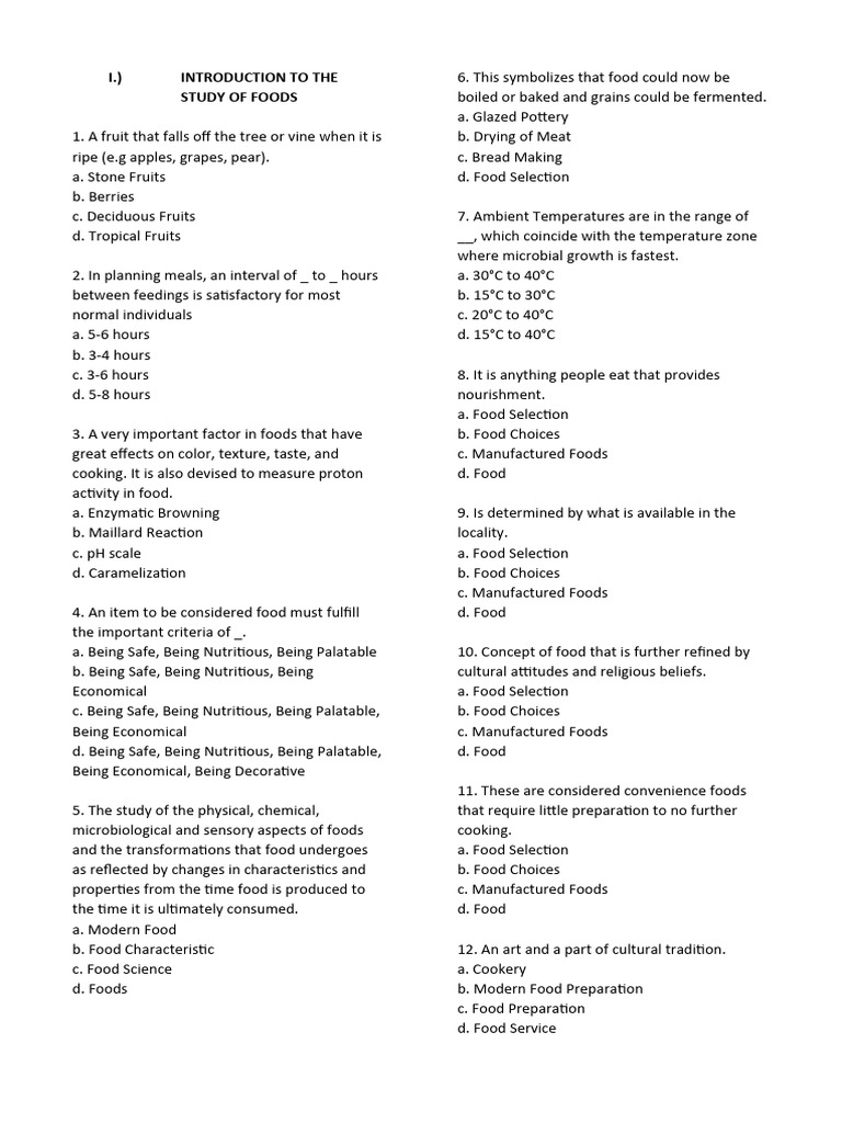Food Science and Nutrition Basics | PDF | Foods | Vitamin