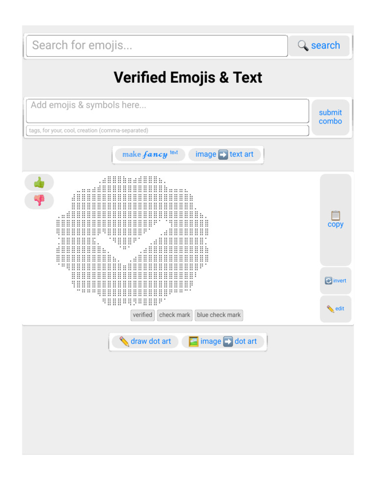 Verified Emojis & Text - ?, - Copy & Paste | PDF