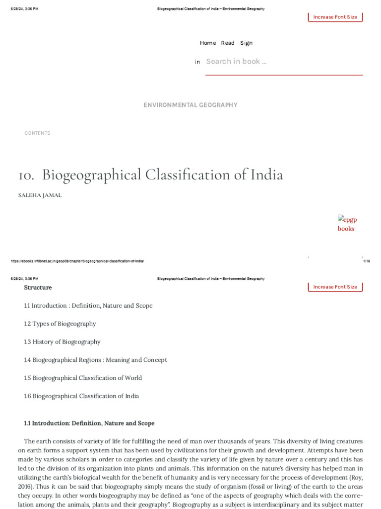 Biogeographical Classification of India - Environmental Geography | PDF ...