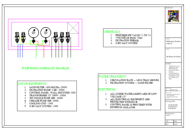 011 - Pump Room Schematic Diagram | PDF