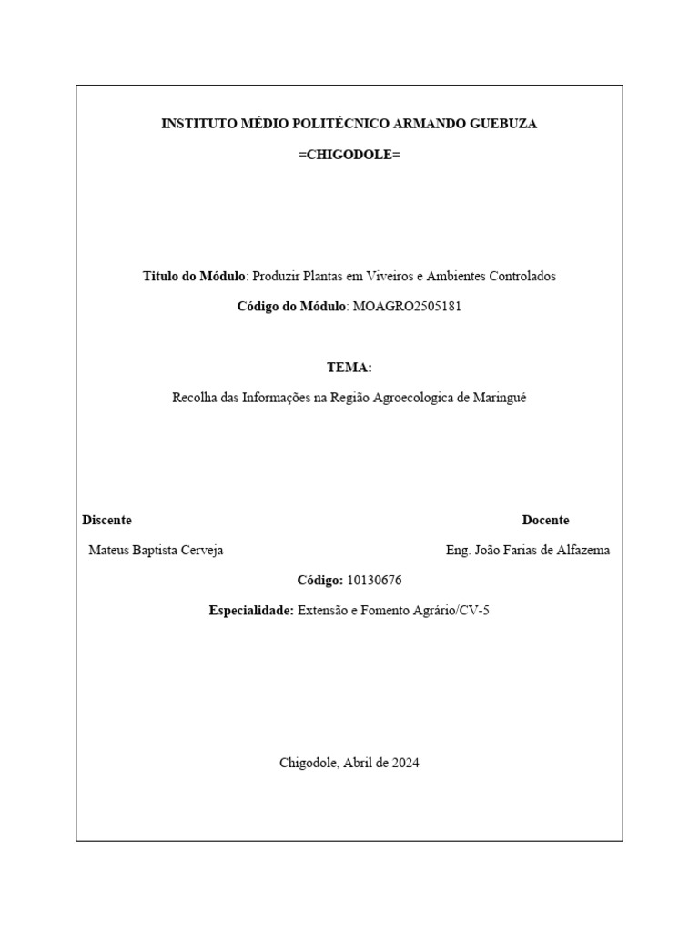 Produção de Pimenta em Viveiros: Técnicas e Impactos | PDF ...