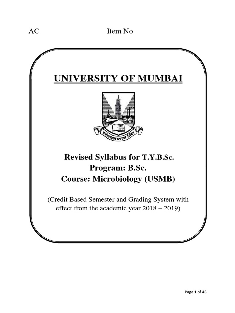 3a. TY Micro Syllabus Wef 2018 19 Onwards | PDF | Electron Transport ...