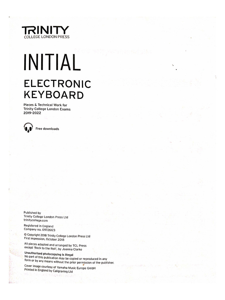Electronic Keyboard From Trinity | PDF
