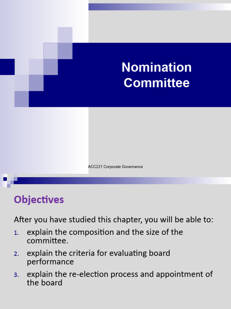10.nomination Committee | PDF | Committee | Business