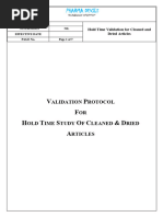 Hold Time Study Protocol Guidelines | PDF | Quality Assurance ...
