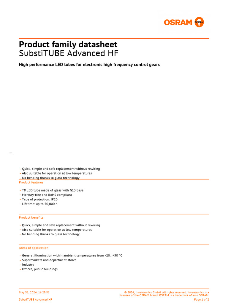 GPS01 1333340 SubstiTUBE Advanced HF | PDF | Waste | Economy And The Environment