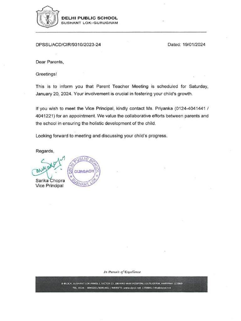 Circular For Appointments | PDF