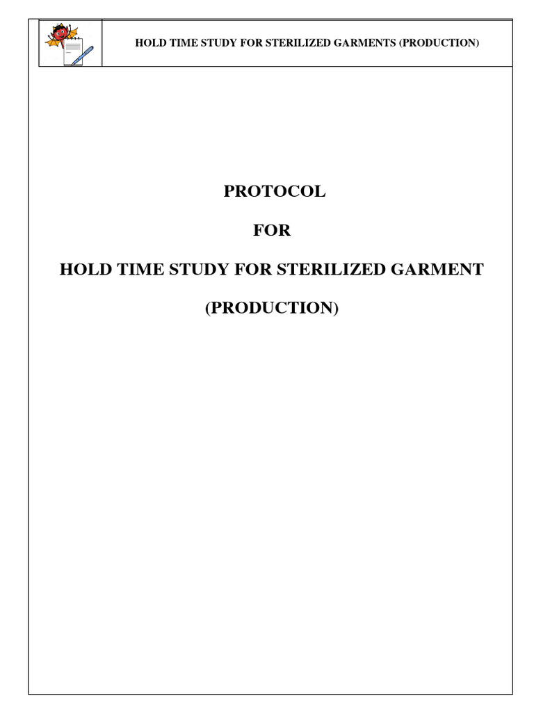 Hold Time Study of Garments | PDF