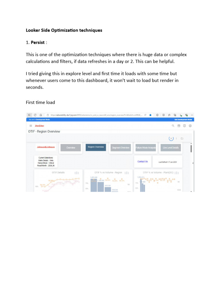 Looker Side Optimization techniques | PDF | Databases | Database Index