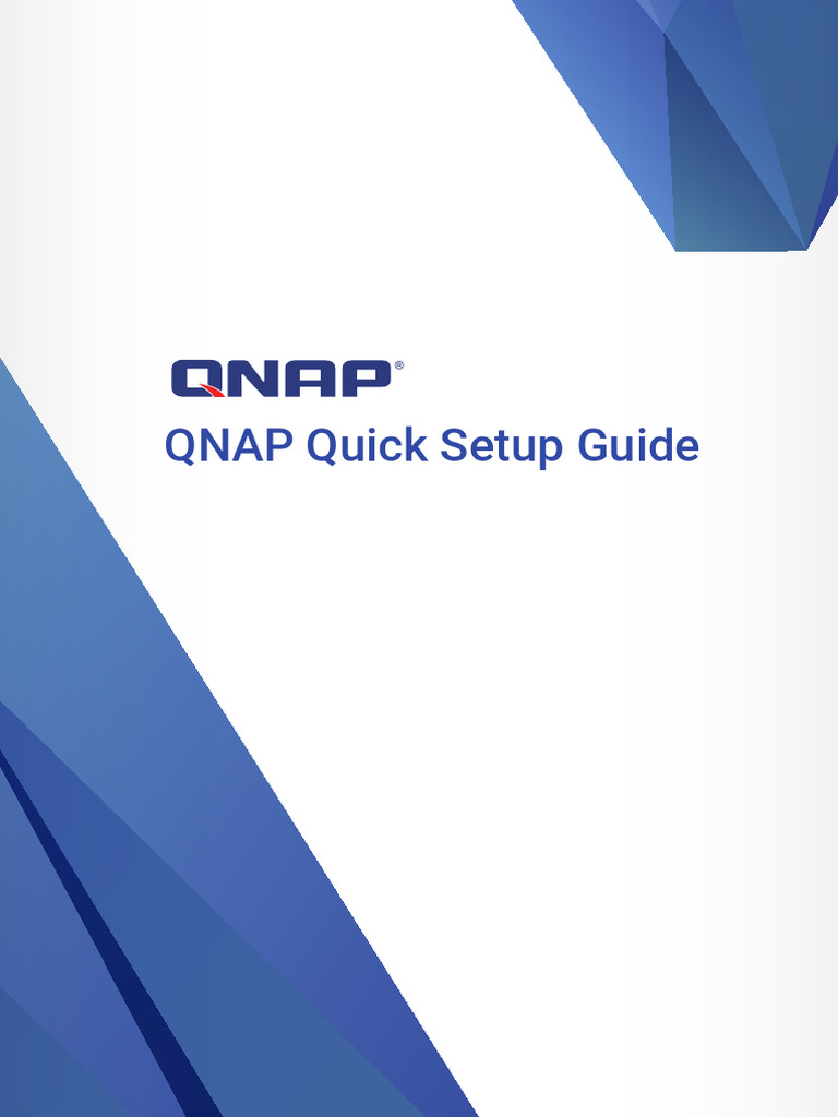 QNAP NAS Quick Setup Guide | PDF | Finder (Software) | Computer File