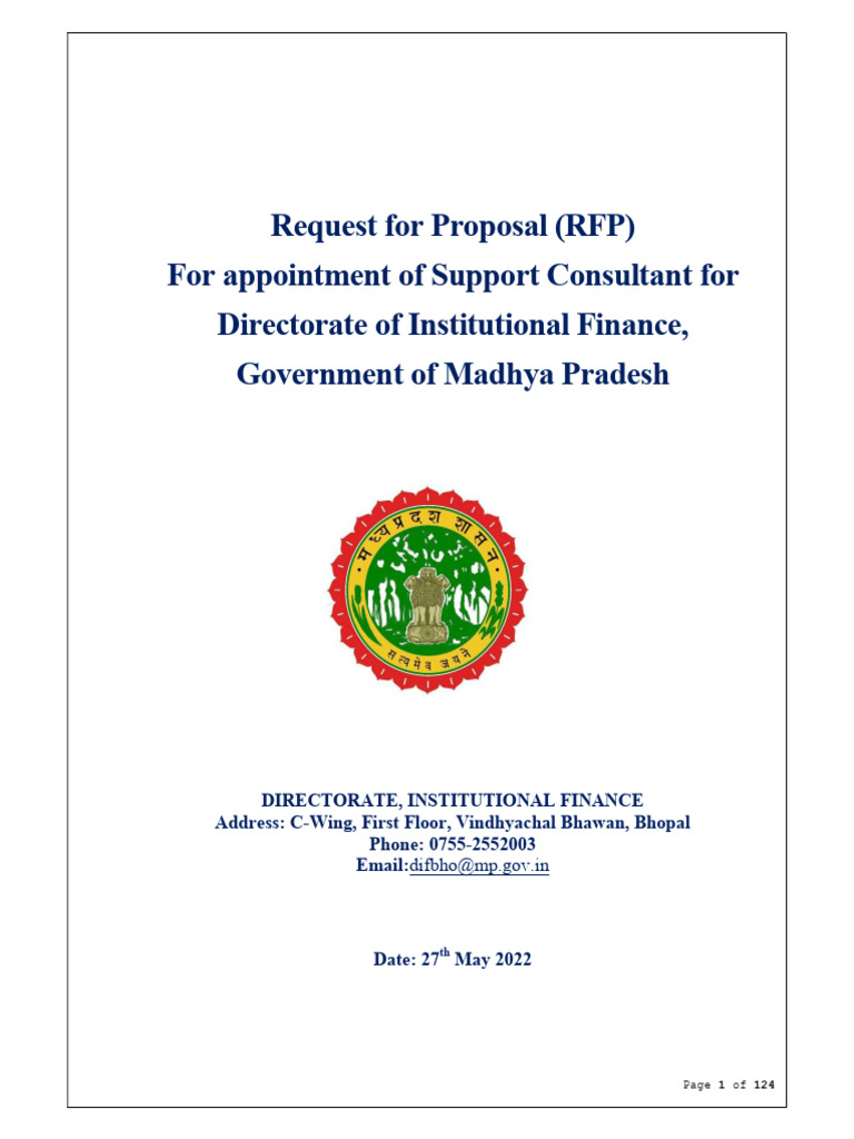 MP - RFP - Support Consultant | PDF | Taxes | Sas (Software)