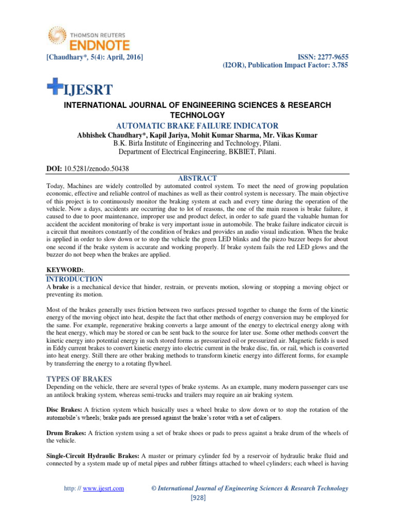 AUTOMATIC_BRAKE_FAILURE_INDICATOR | PDF | Brake | Anti Lock Braking System