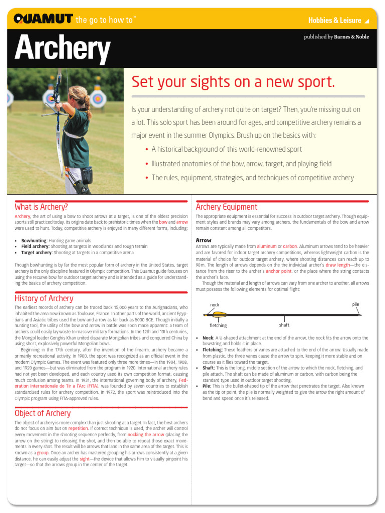 Archery | PDF | Bow And Arrow | Archery