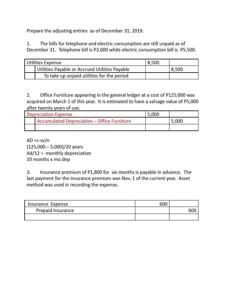 Adjusting Entries Review Materials.docx | Download Free PDF ...