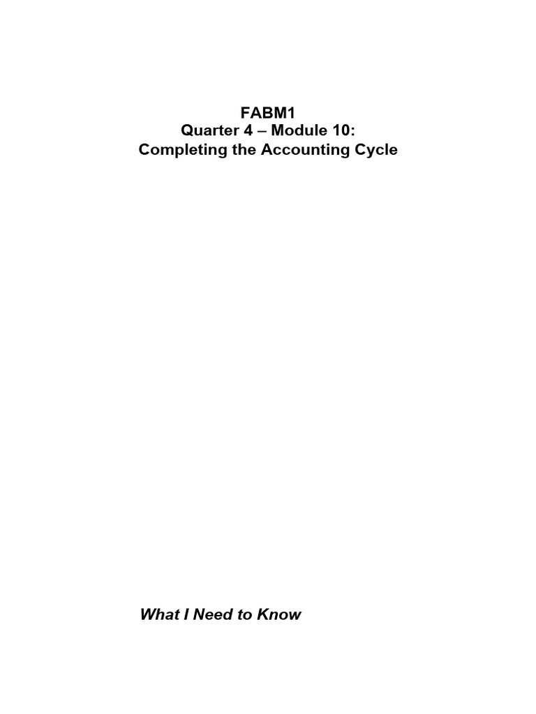 FABM1 | PDF | Debits And Credits | Balance Sheet