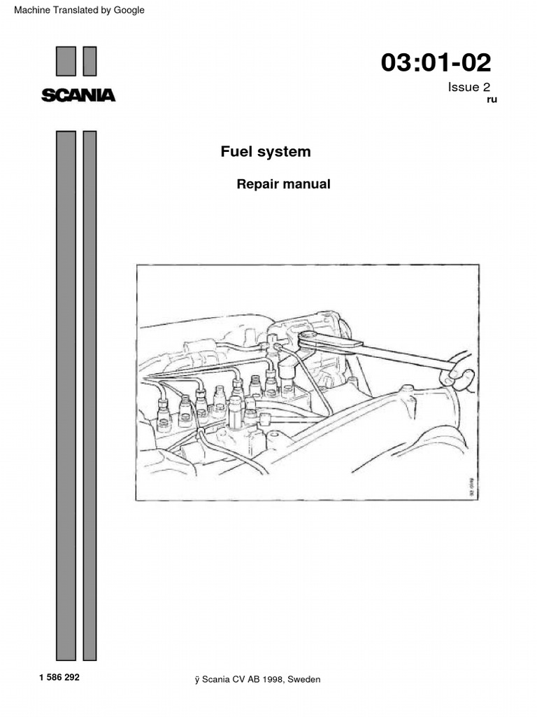 Scania Fuel System Repair Manual | PDF | Pump | Valve