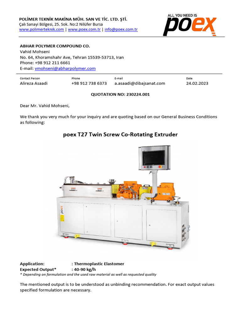 230224.001 Abhar Poex T27 | PDF