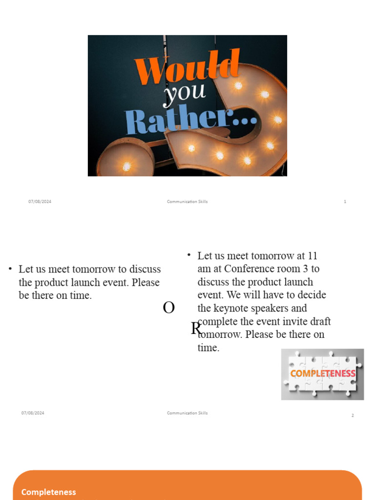 1-Introduction To Communication Skills - 7 Cs of Communication | PDF ...