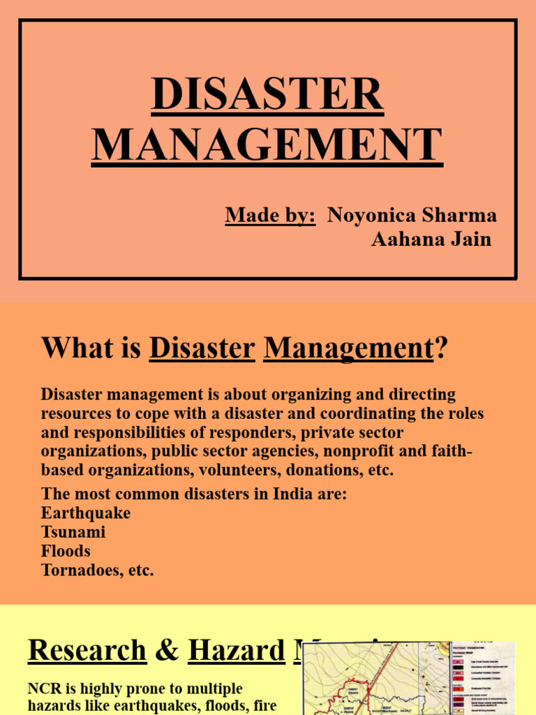 Disaster Management | PDF | Emergency Management | Natural Disasters