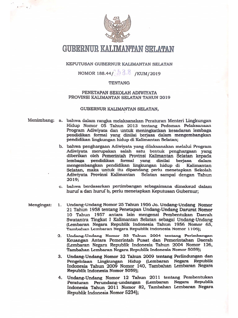 SK Adiw Prov 2019 | PDF