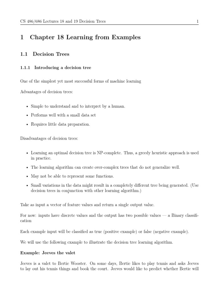 Decision Trees and Weather Prediction | PDF | Machine Learning ...