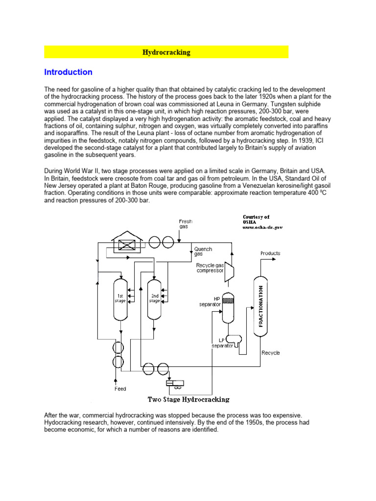Hydrocracking | PDF | Cracking (Chemistry) | Chemical Reactor