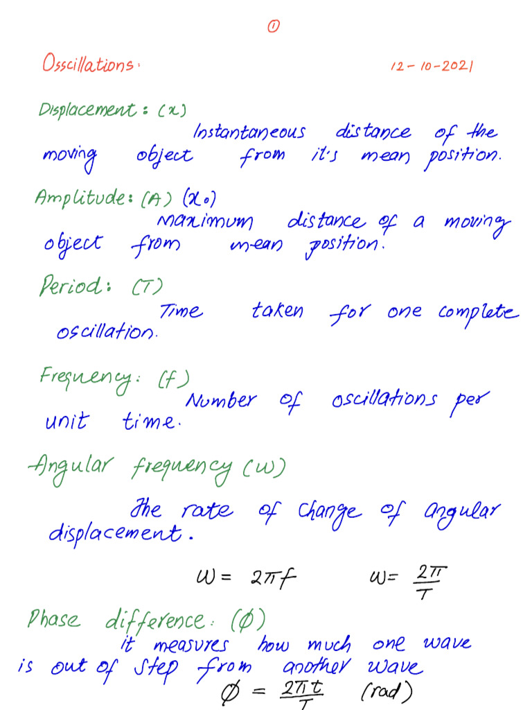 17 Simple Harmonic Motion | PDF