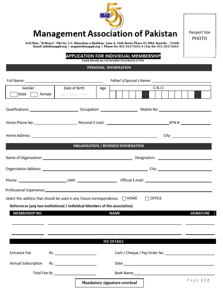 Individual Membership Application Form 4 Dec 20 | PDF | Cheque