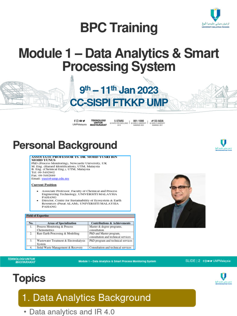BPC Training Module 1 Jan23 | PDF | Analytics | Big Data