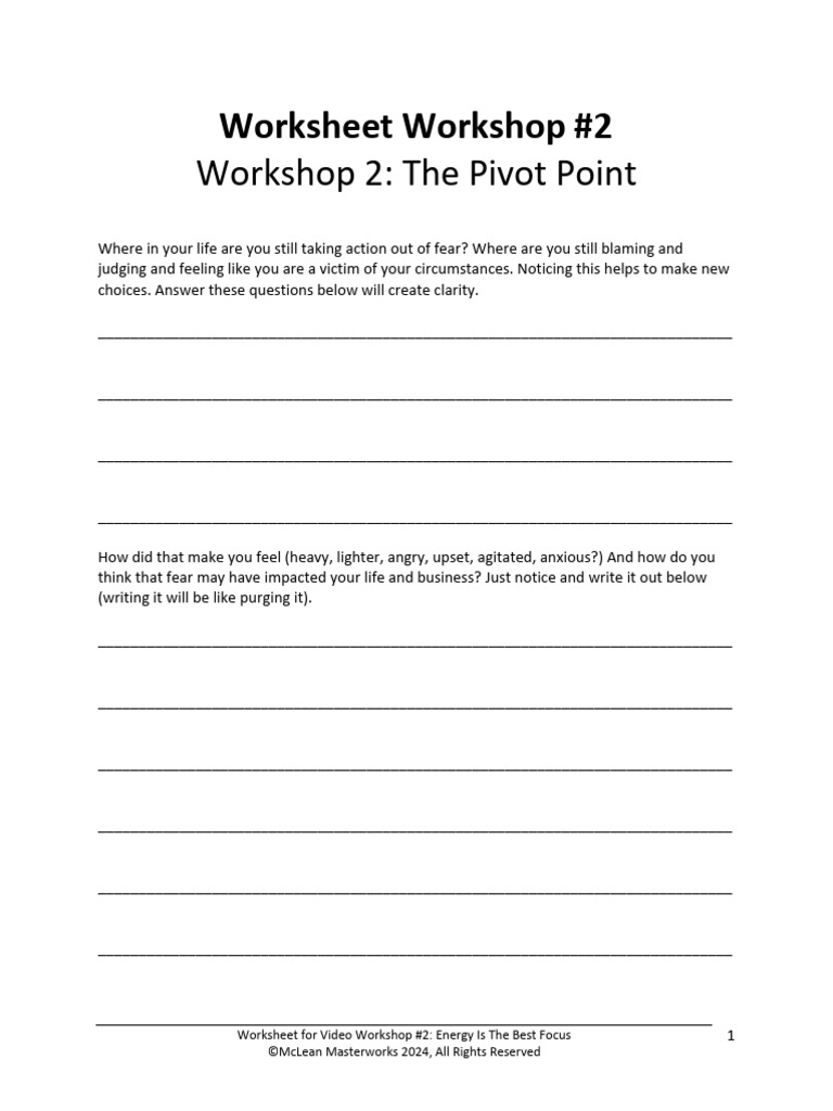WorksheetWorkshop2 Pivot | PDF | Psychology