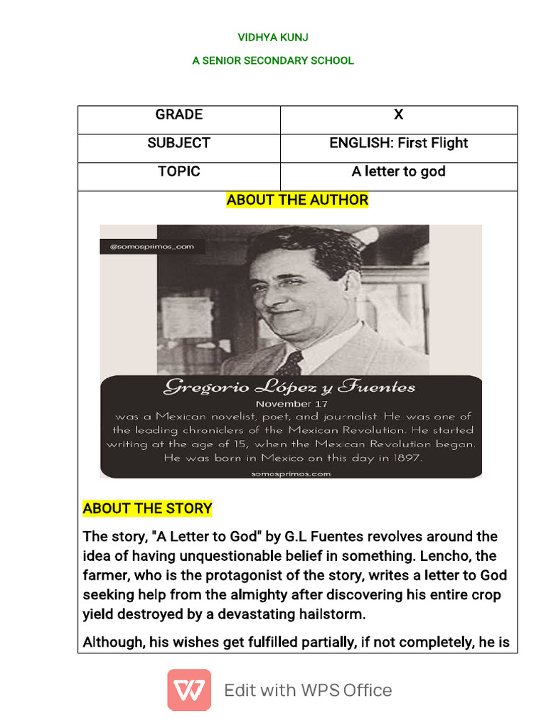 A Letter To God | PDF | General Fiction | Religion & Spirituality