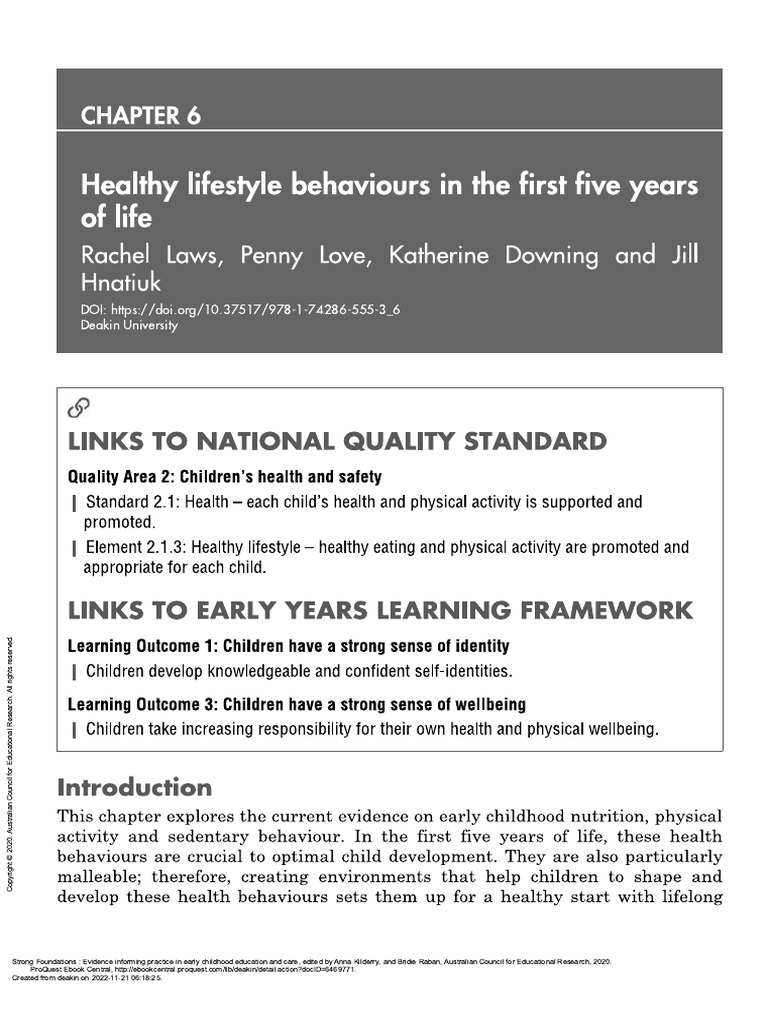 Strong Foundations Evidence Informing P... S in The First Five Years of ...