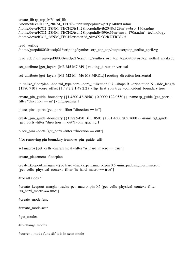 All ICC2 Top Commands | PDF | Teaching Methods & Materials | Technology ...