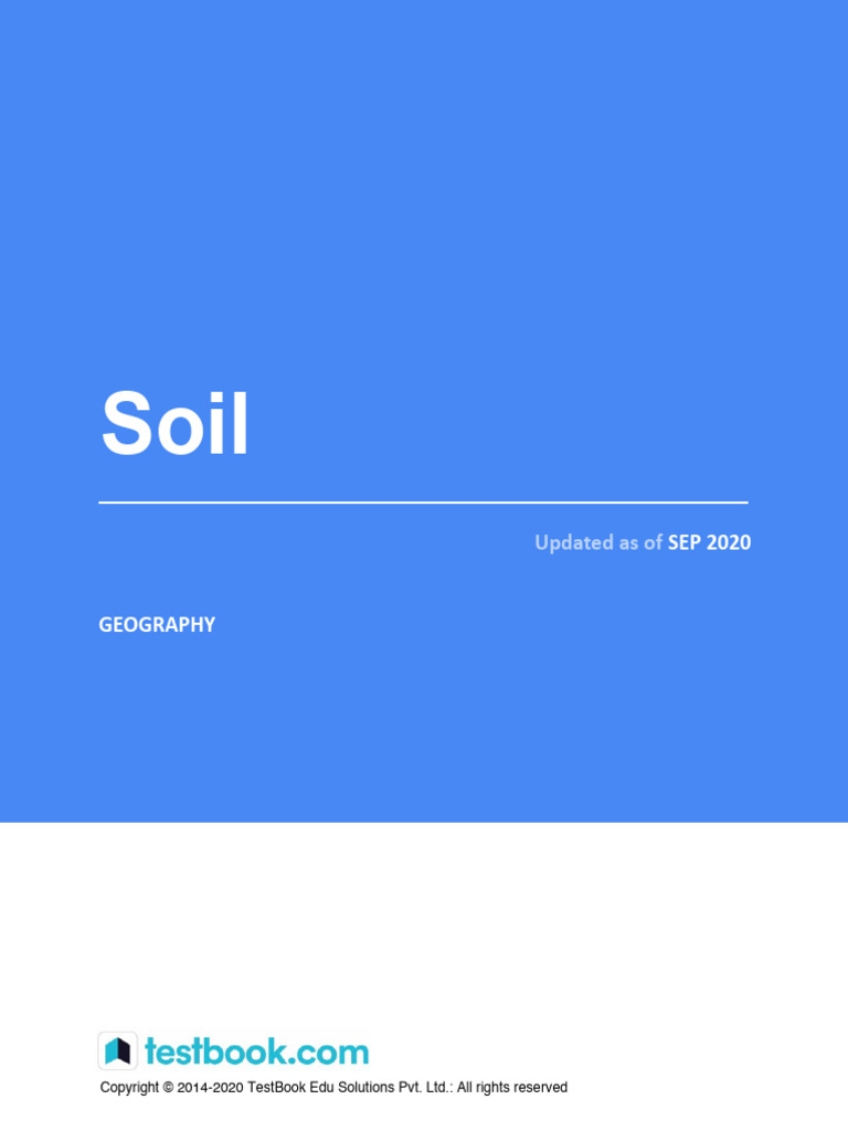 Soils of India | PDF | Soil | Earth Sciences