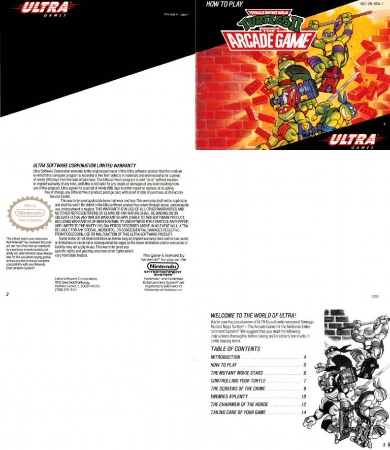 Turtles Nes 2 | PDF
