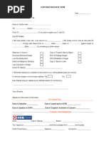 HDFC Bank Statement Form | PDF