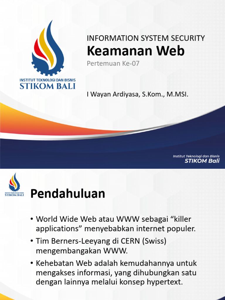 Pertemuan 07-Keamanan Web | PDF | Komputer