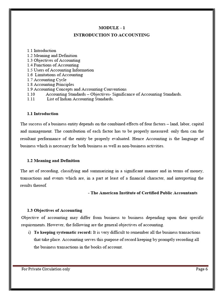 Accounts Chapter 1 | PDF | Accounting | Business