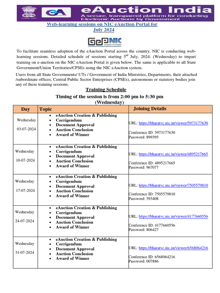 E-Auction Training | PDF | Operating System | Computer Engineering
