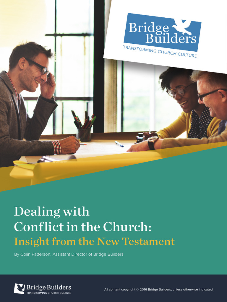 Dealing With Conflict in The Church Insight From The New Testimant ...