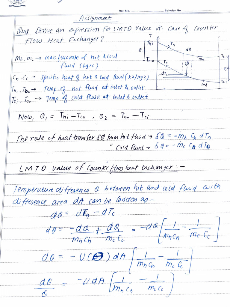 HMT Assignment 1 | PDF