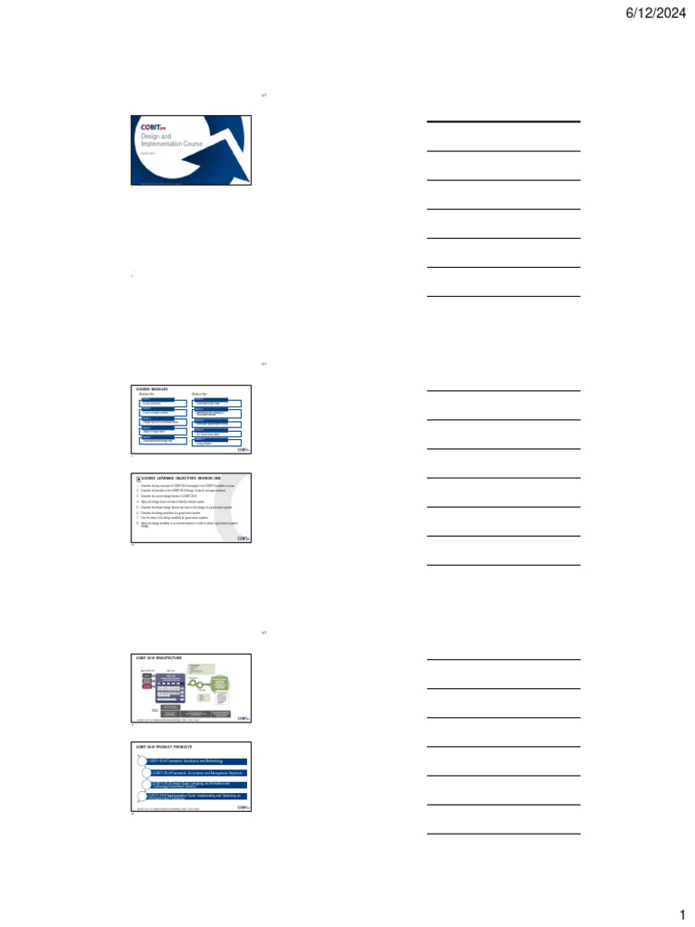 COBIT Design2 | PDF | Governance | Risk