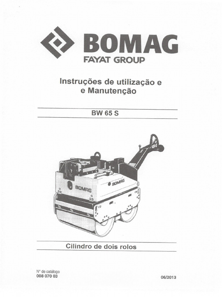 Manual Cilindro BOMAG BW 65 S | PDF