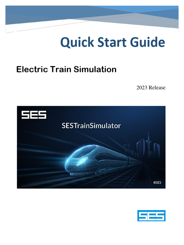Quick Start Guide SESTrainSimulator | PDF | Electrical Resistivity And ...