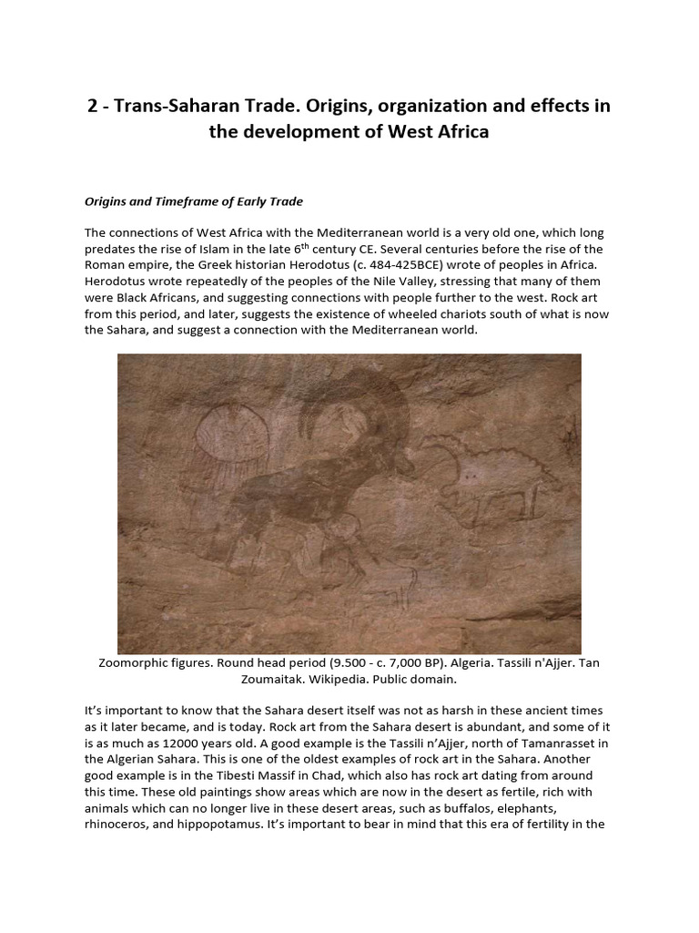 02 Transsaharan Trade | PDF | Sahara | West Africa