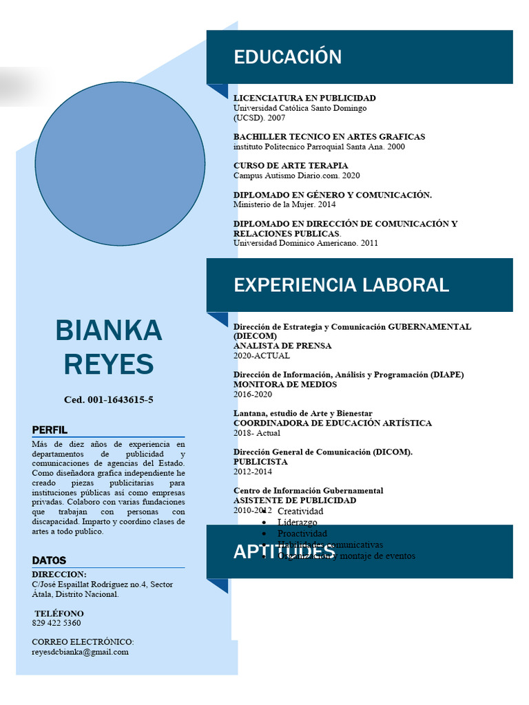 CV Bianka Reyes | PDF