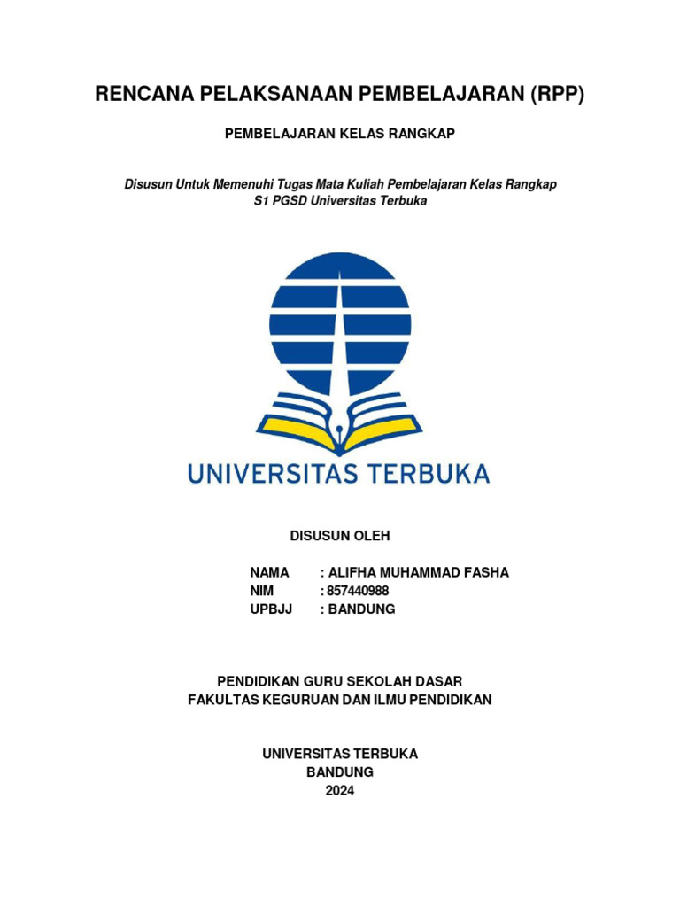 RPP Kelas Rangkap - Alifha MF | PDF