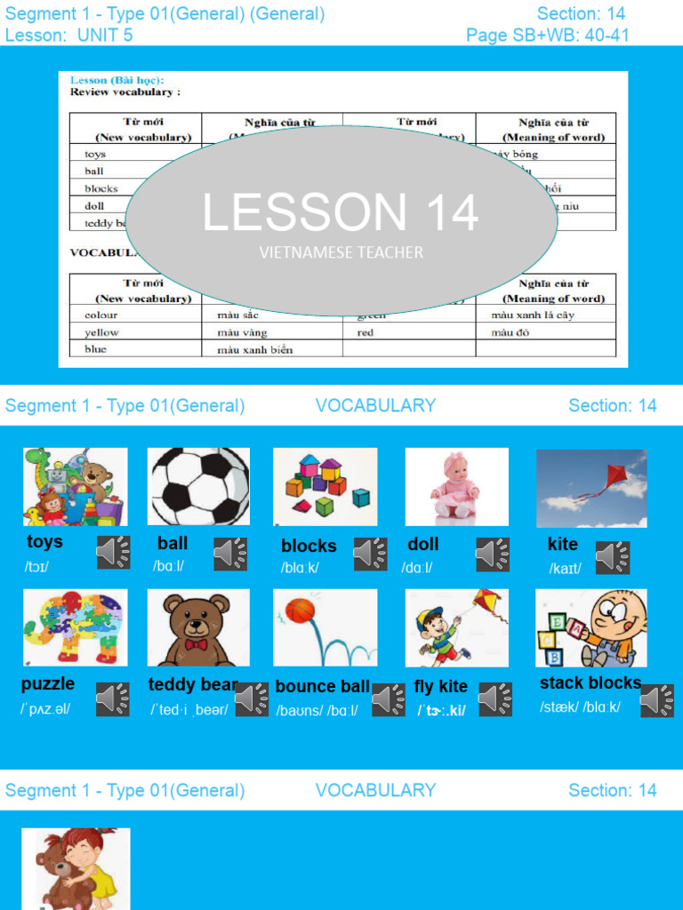 LESSON 14 PRE - STARTERS 1 POWERPOINT | PDF