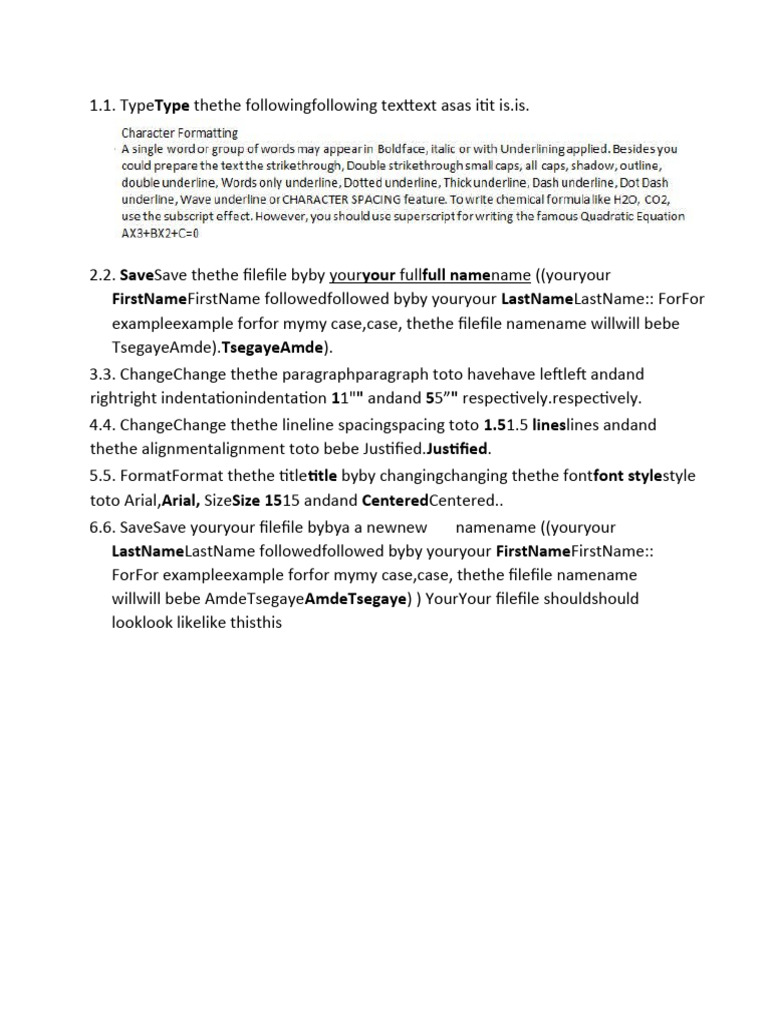 Exercise Two - Docx Output | PDF | Naming Conventions | Written ...